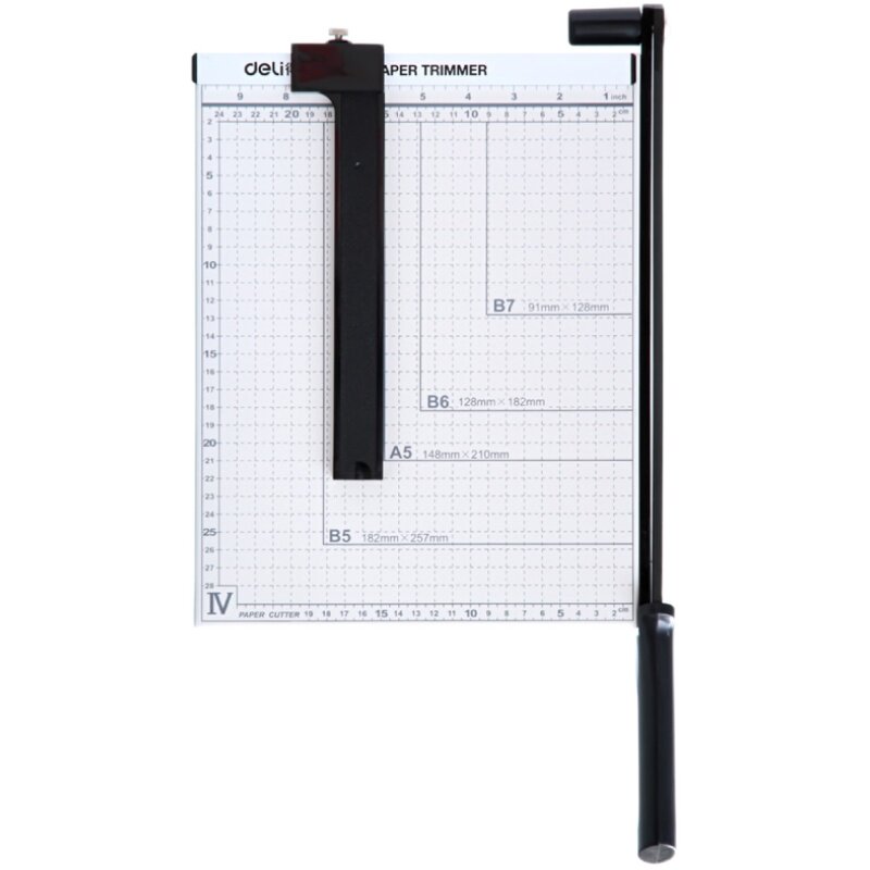 Deli Paper Cutter A3 A4 A5 - Steel & Wooden Office Cutting Tool