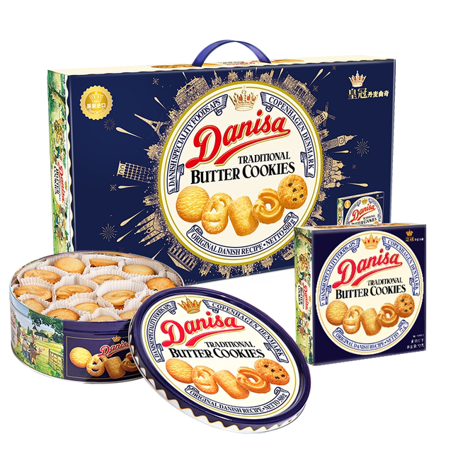 Crown snack cookies 500g*1 box + 72g*1 box imported Mid-Autumn Festival ...