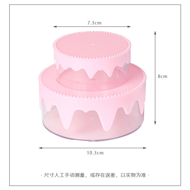 Double -layer cake box storage box DIY cream gel material handmade ...
