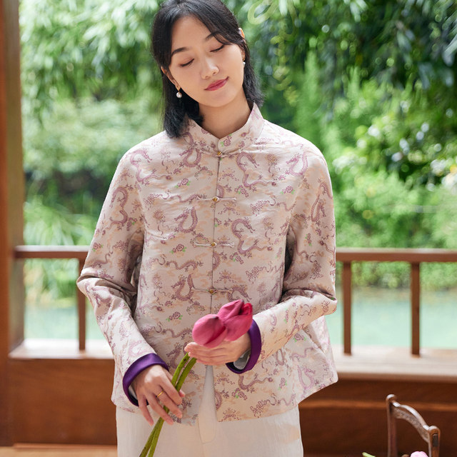 Autumn new Chinese style retro Fei Tang silk Song brocade jacquard ...