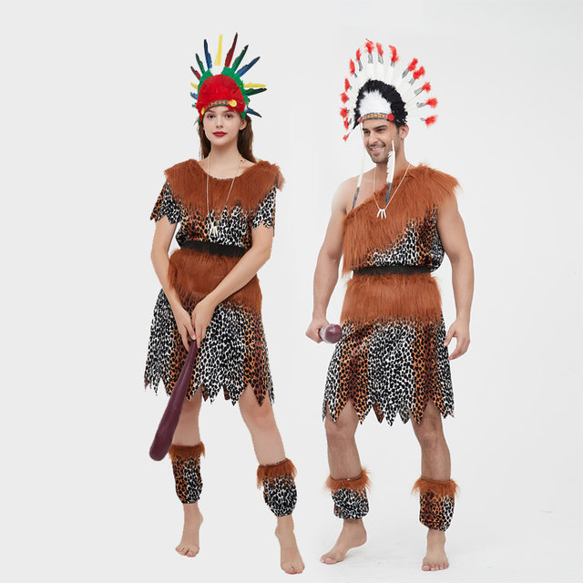 Savage costumes, African drum costumes, indigenous costumes, primitive ...