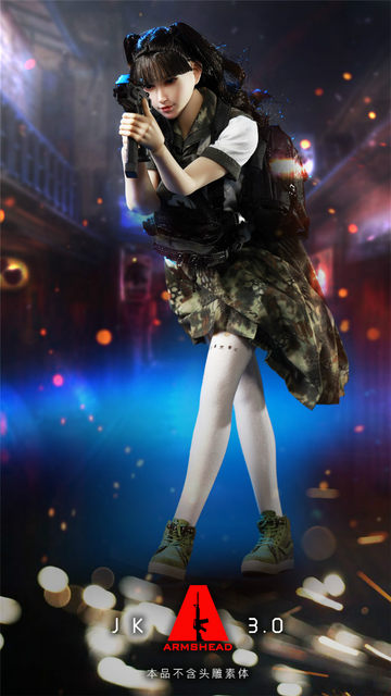 ARMSHEAD 1/6 soldier JK-03 Girlset for armed female student school ...