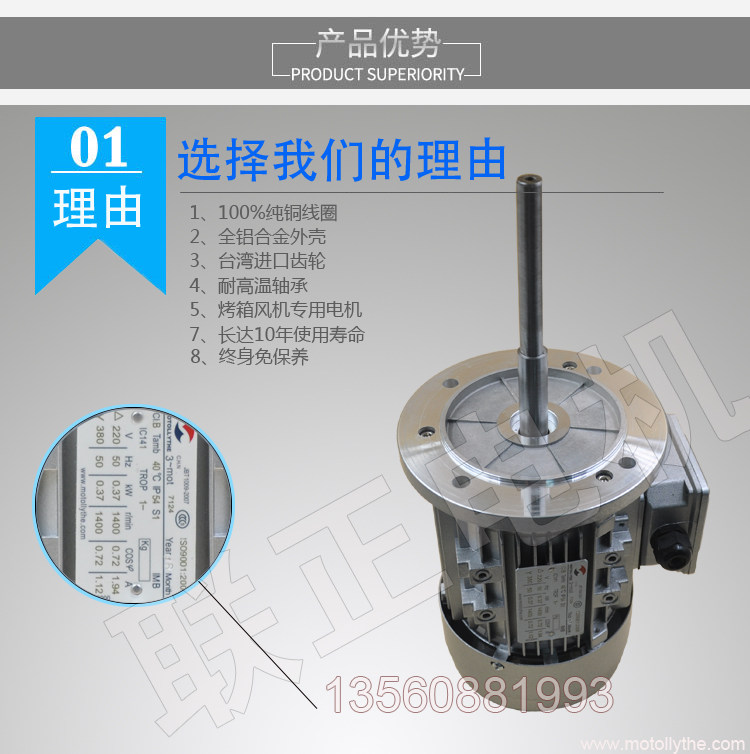 Motollythe Yy7124 Single Phase 370W 220V Induction Motor