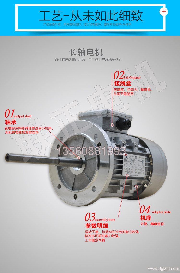 Motollythe Yy7124 Single Phase 370W 220V Induction Motor