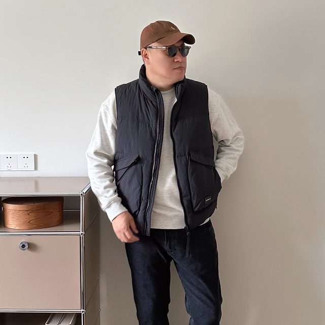 Dayi worry-free plus size men's winter new trendy fat vest plus fat men ...