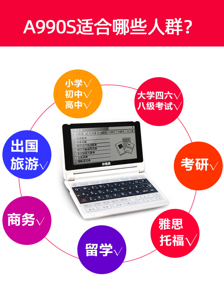 Quickcode A990 English-Chinese Electronic Dictionary - 16GB - For ...