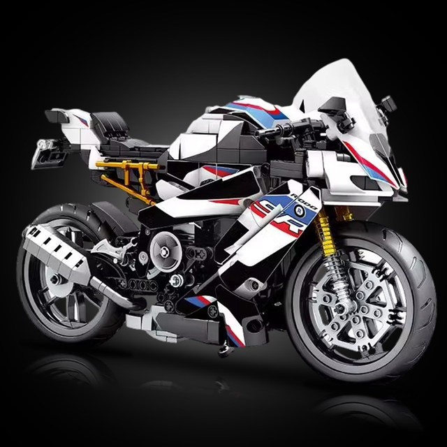 Motorcycle building block model High difficulty mechanical group boys puzzle assembly toys to ...