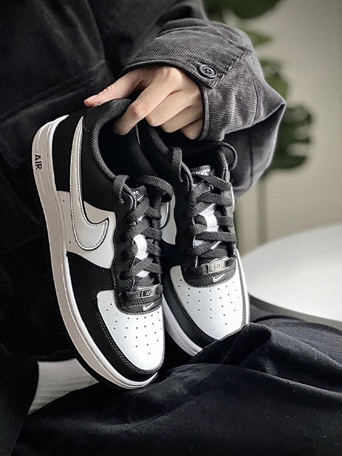 Nike Air Force 1 Air Force 1 AF1 black and white panda university blue ...