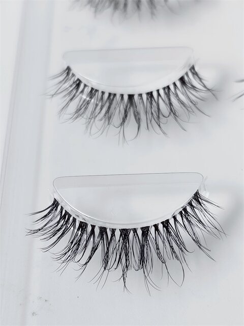 Ai Mo transparent stem false eyelashes imitation mink hair handmade 3d ...