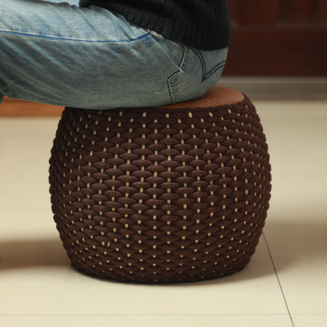 Household dwarf stool solid wood sofa stool living room small stool ...