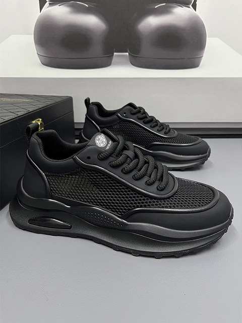 Extra large size hot men's shoes 46 black mesh shoes men's 47 summer ...