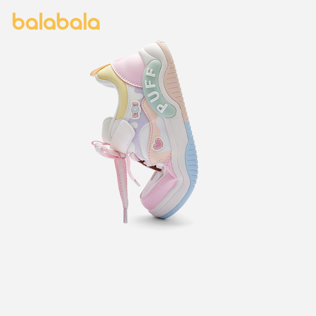 Balabala children's shoes children's sneakers girls autumn 2024 new shoes