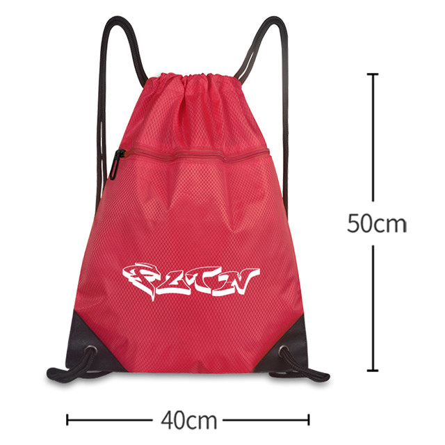 Outdoor sports fitness backpack drawstring drawstring mouth backpack ...