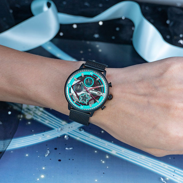 Hatsune Miku watch lucky stone genuine joint two-dimensional animation ...