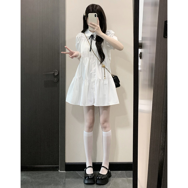 Tokyo Shikiji jk original sweet little white dress early spring ...