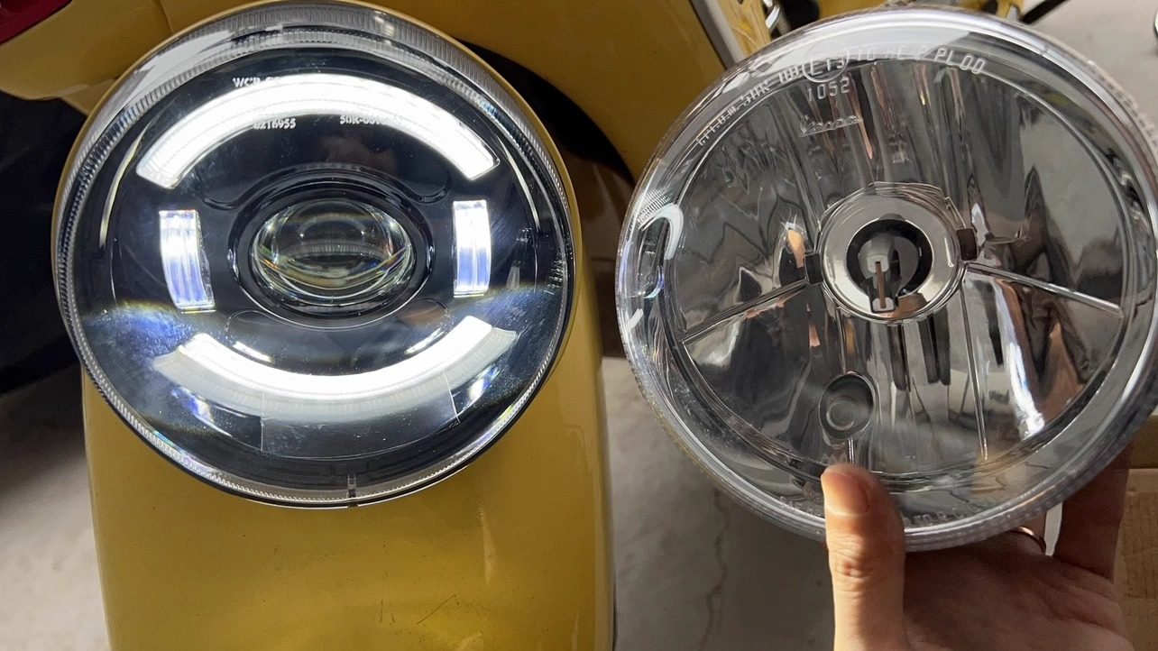 Piaggio VESPA modified Yueyi factory GTV300 headlight LED non ...