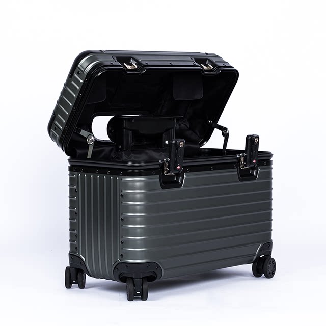 All-aluminum magnesium alloy suitcase, boarding case, camera trolley ...