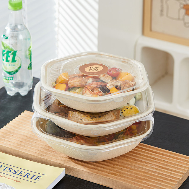 Hexagonal rice box disposable lunch box can degrade environmentally ...