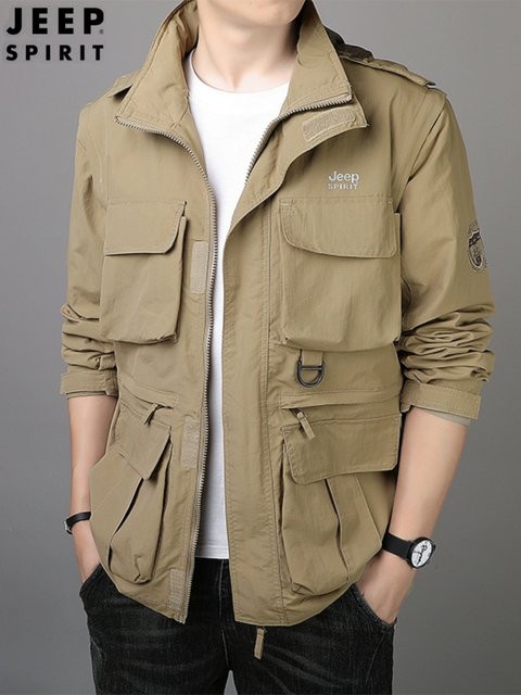 Jeep JEEP Jacket Men's Middle-aged Loose Large Size Spring and Autumn ...