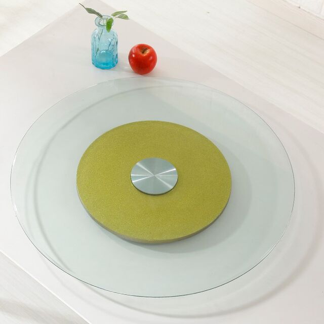 Dining table turntable tempered glass turntable round tabletop rotating ...