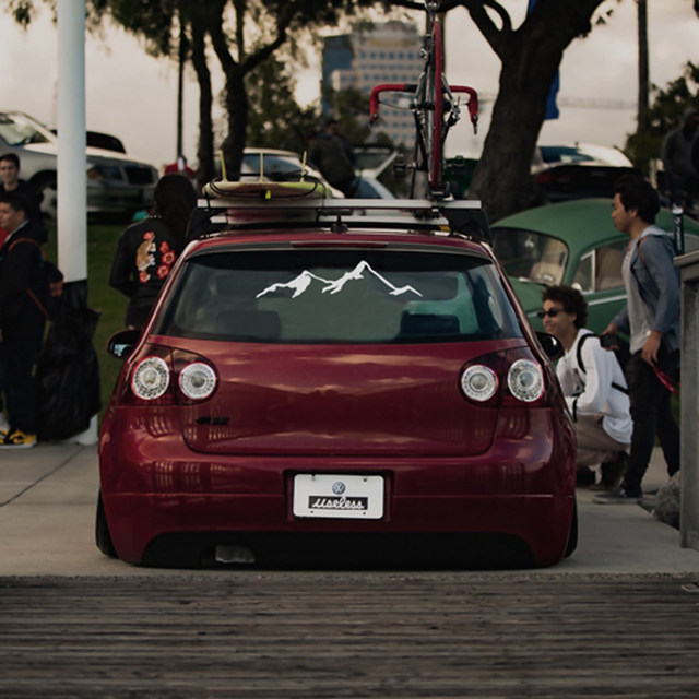 Snow mountain outdoor off-road car rear windshield side window ...