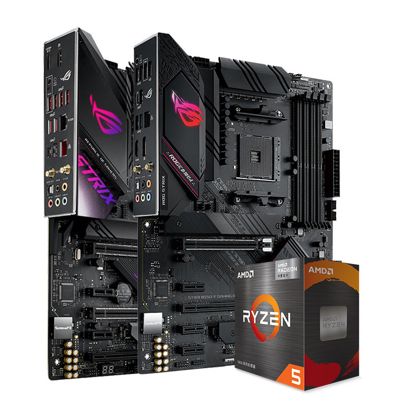 Amd ryzen r5 5600g mit asus x570/b550 gaming-motherboard-cpu-set