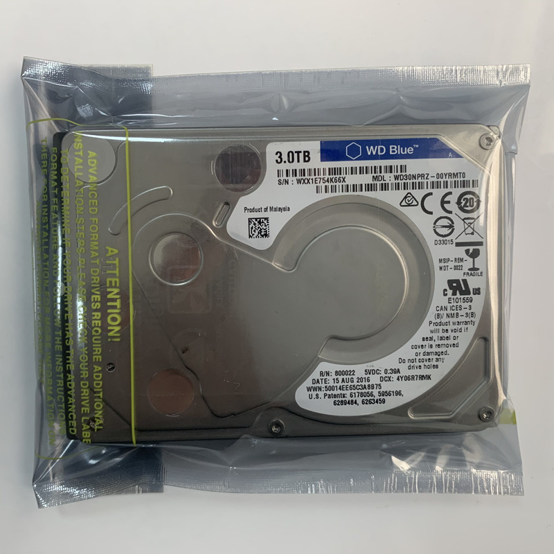 CMR Vertical WD Western Data 2.5-inch 3T laptop hard drive WD30NPZZ ...
