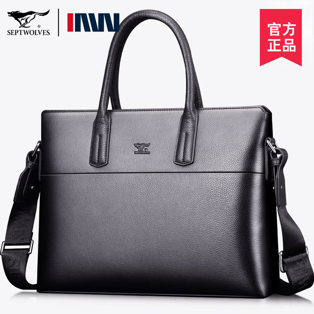 Seven Wolf Briefcase 2025 New Men's Bags Business Brand Handbags ...