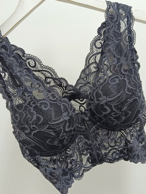 Beautiful Korean front zipper, traceless, beautiful back, no wire bra ...