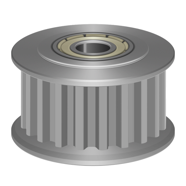 Synchronous pulley T5 18 teeth Center bearing Tightening wheel ...