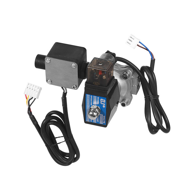 Intelligent liquid flow meter quantitative control system solenoid ...