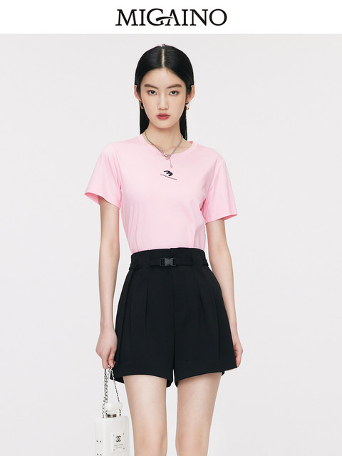Migaino Manyano short-sleeved T-shirt for women 2024 summer new casual ...