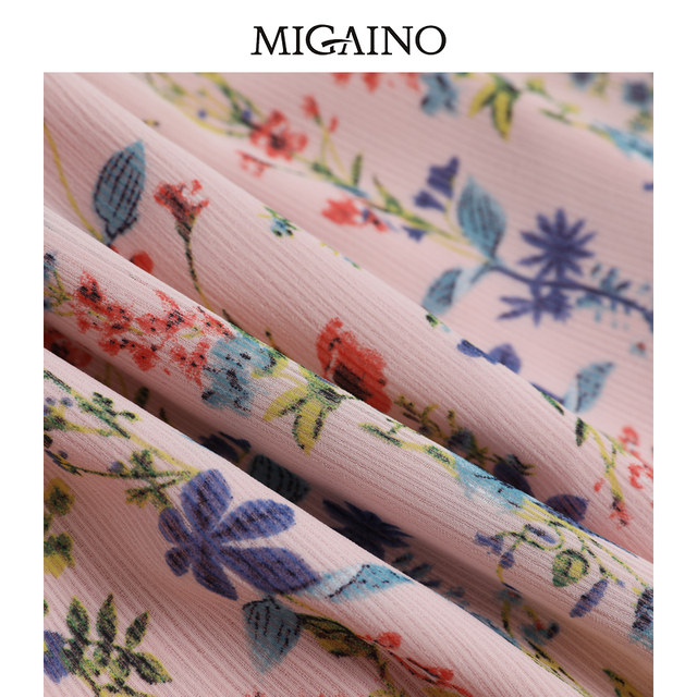 Migaino Manyano printed dress for women 2023 spring new style small ...