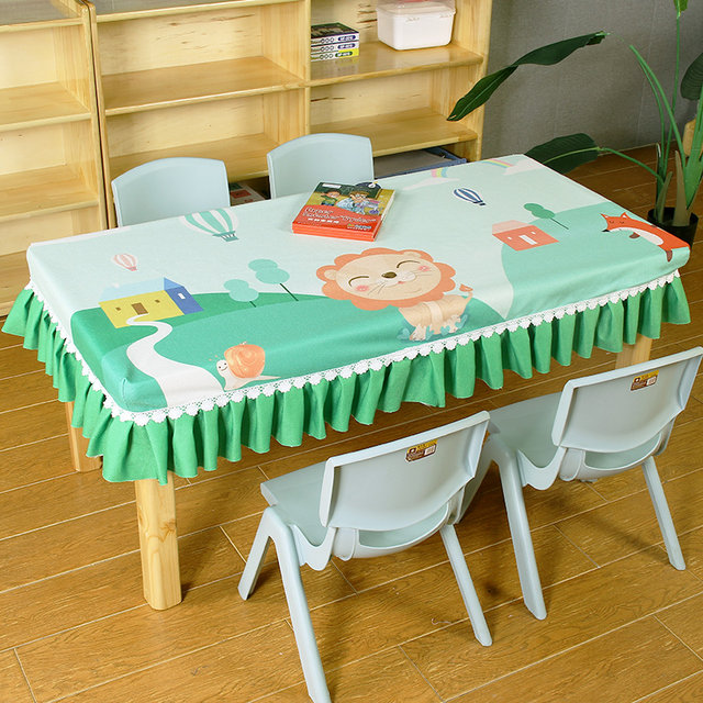 Cartoon kindergarten tablecloth tablecloth cover desk tablecloth cover ...