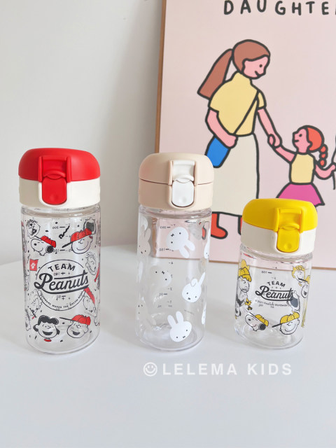 LLM Japan Richell Miffy Rabbit Snoopy summer cold water cup with double lid
