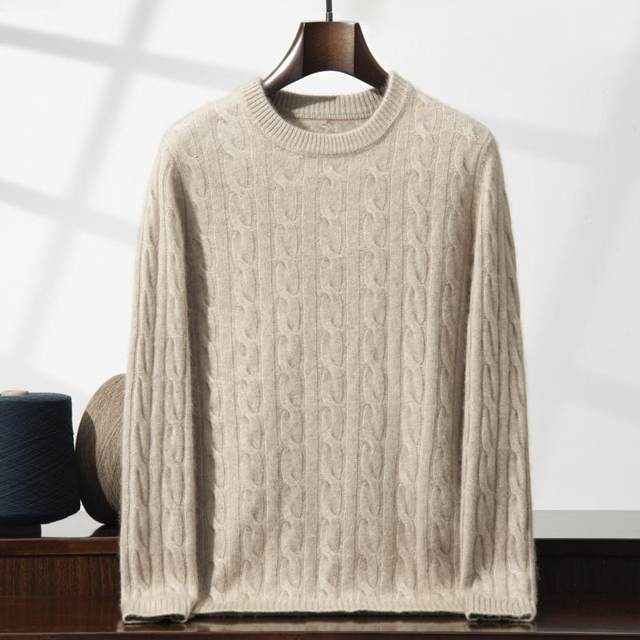 Bingboos three heavy barrier thickened twisting round neck cashmere ...