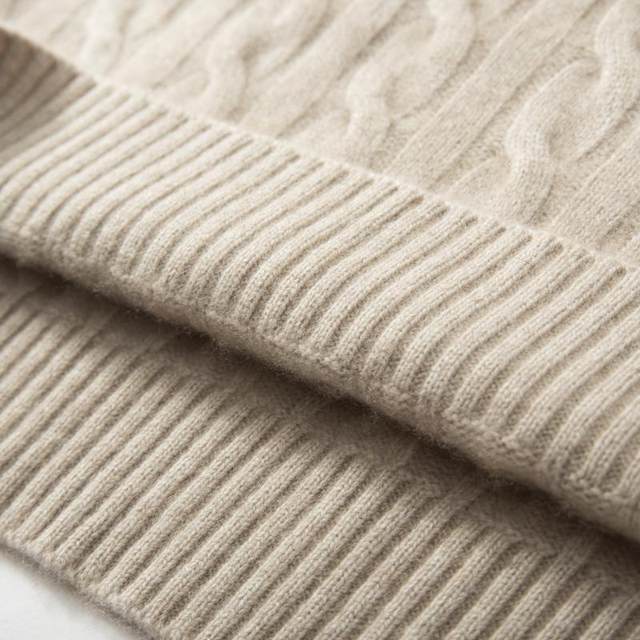 Bingboos three heavy barrier thickened twisting round neck cashmere ...