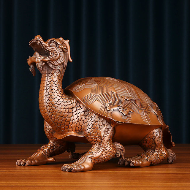 Copper Dragon Turtle Ornament Forbidden City Dragon Head Turtle New ...