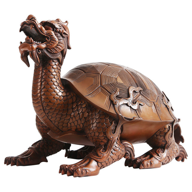 Copper Dragon Turtle Ornament Forbidden City Dragon Head Turtle New ...