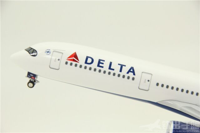 The assembly aircraft model B747DELTA Airbus A350-900 Daimei Airline