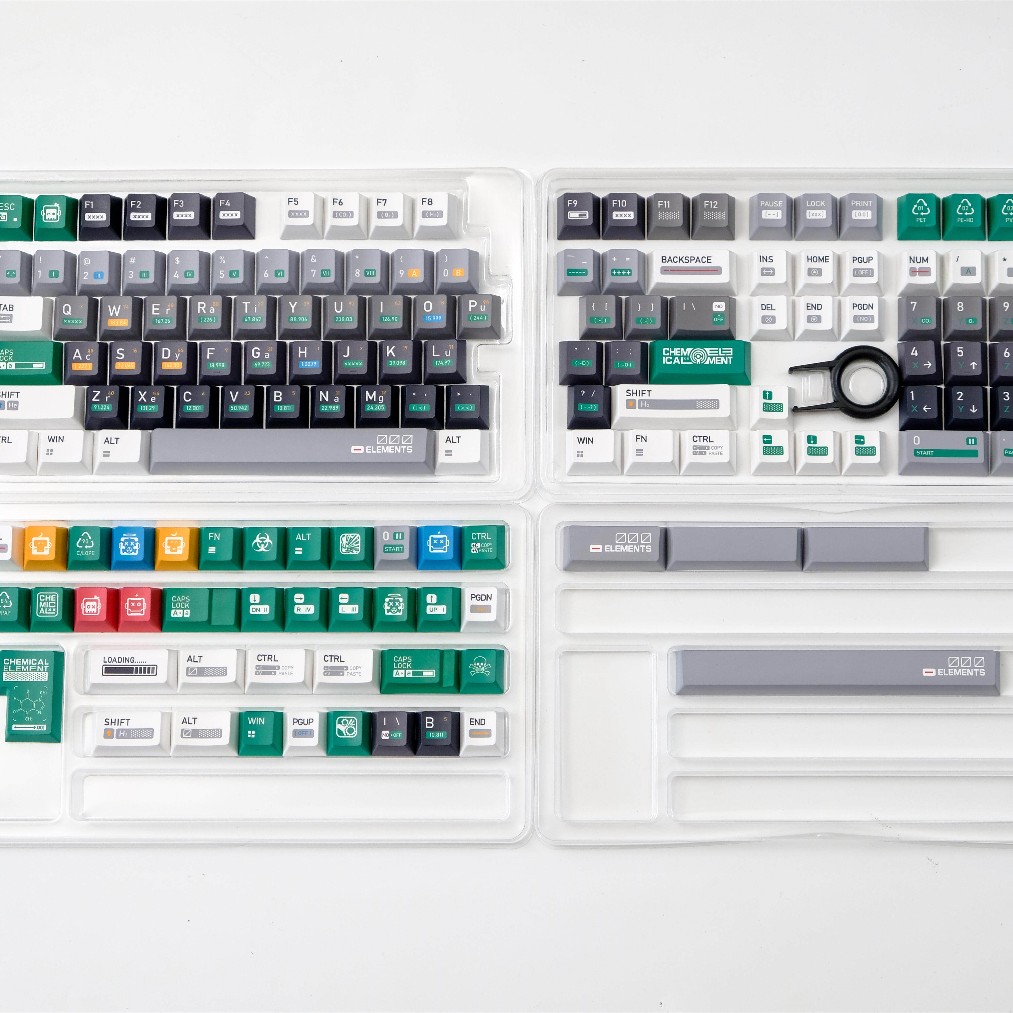 Chemical keycap original height pbt sublimation RAINY75VGN68848798104108