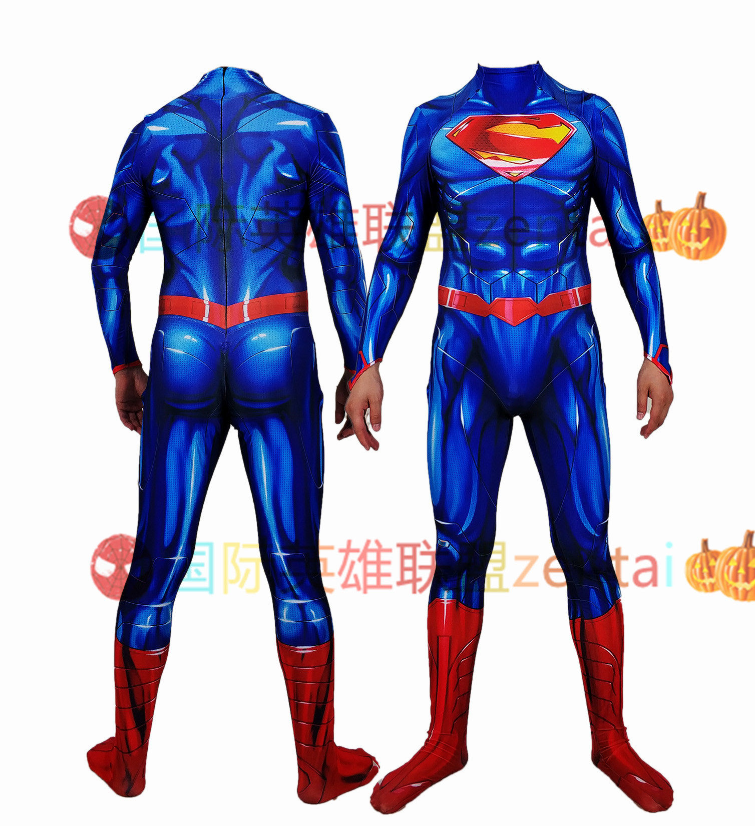 Dc comics liga da justiça blue muscle superman macacão superman terno ...