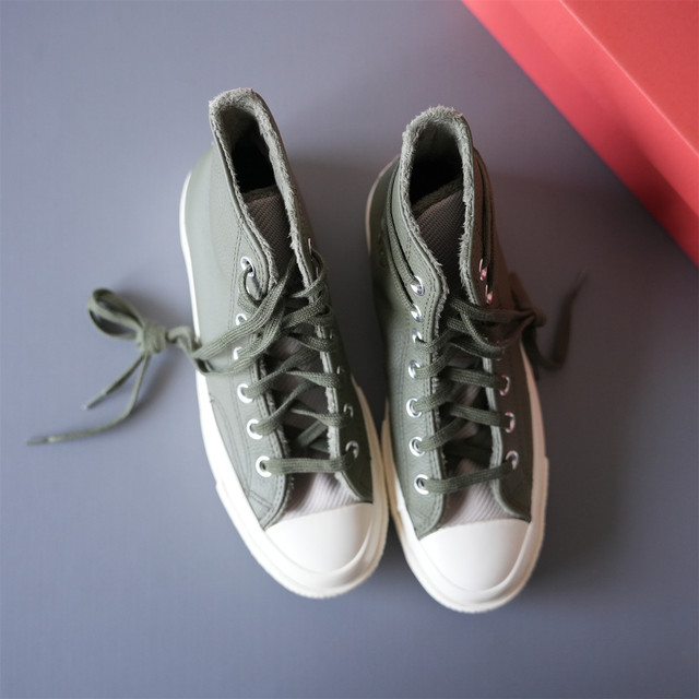 Genuine Converse Converse 1970s Ink green litchi leather autumn and ...