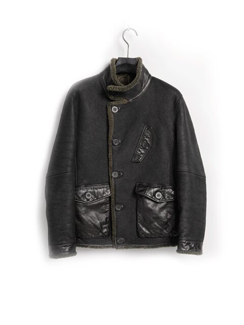 2515 retro old heavy wash fur integrated original fur men's thickened ...