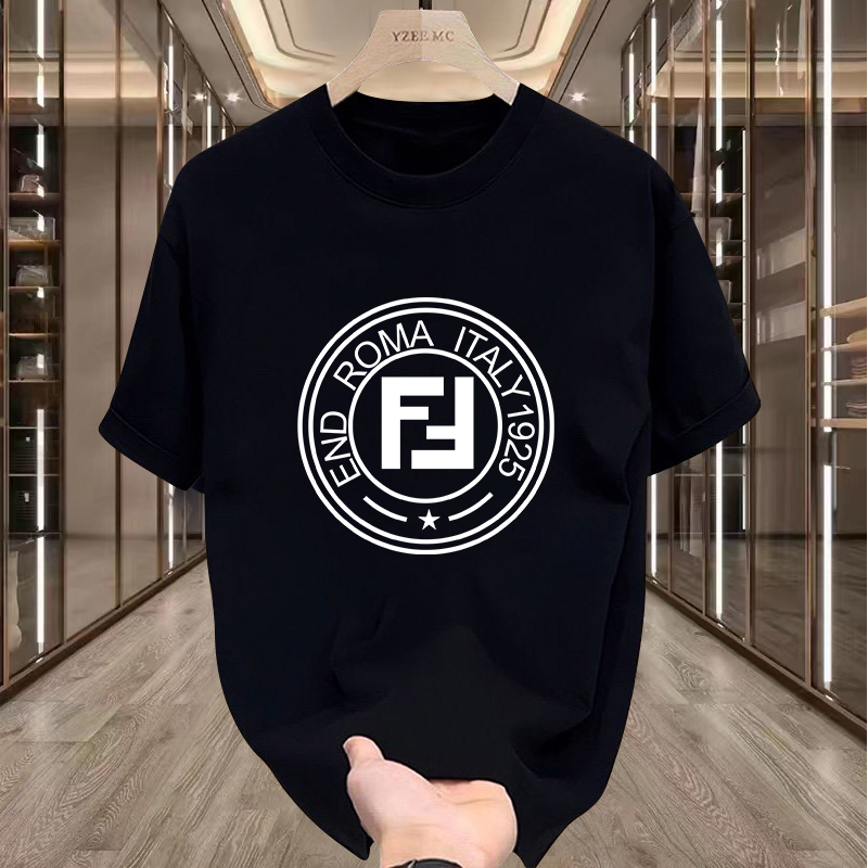 FD double yarn combed cotton short-sleeved men's T-shirt 260g heavyweight American fashion brand ...