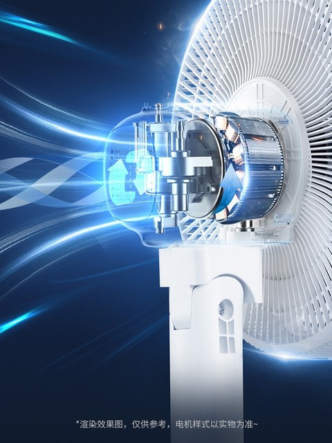 Aucma household electric fan light syllable energy soft wind floor fan ...