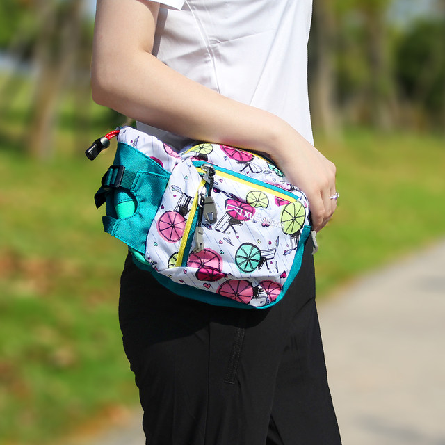 Xueqiu Island Xia Xin multifunctional outdoor floral pattern waist bag ...