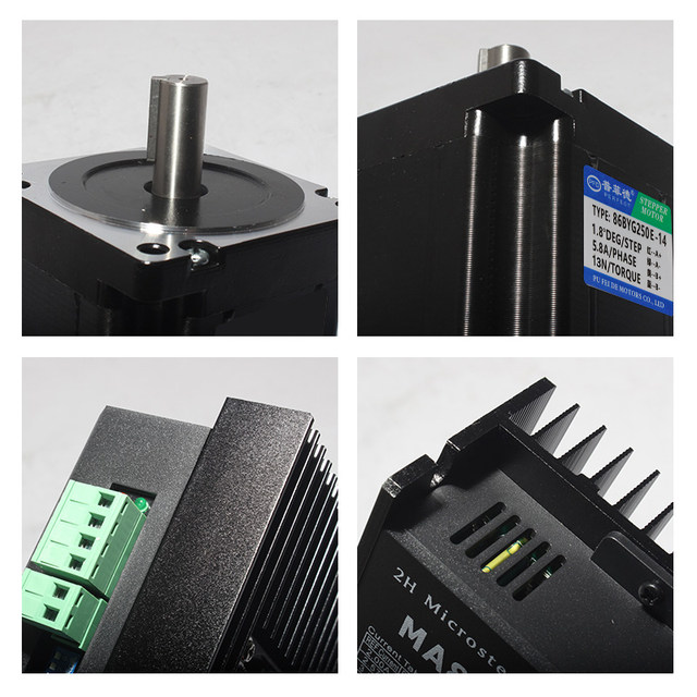 86 stepper motor set 13N.M stepper motor 86BYG250E+DMA860H driver body ...