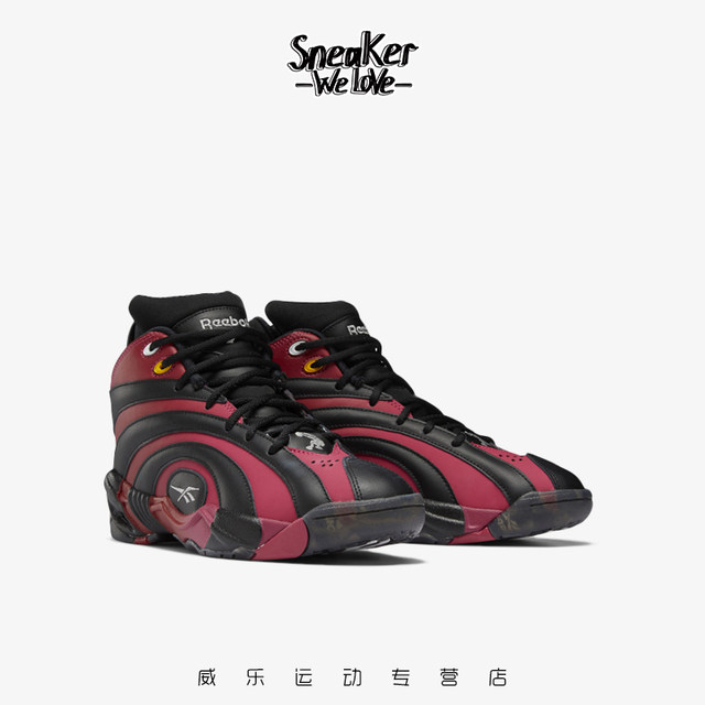 Reebok SHAQNOSIS black and red classic high-top sports basketball shoes ...