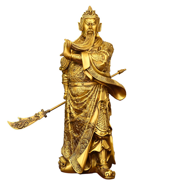 Brass Guan Guan Guan Erye ornaments Bronze Wu God of Wealth Buddha ...